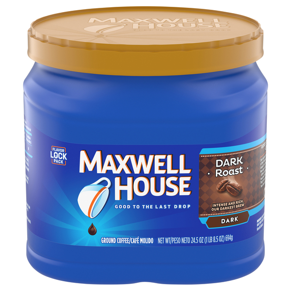 Maxwell House Coffee Dark Roast Can | Products | Lowes Foods To Go ...